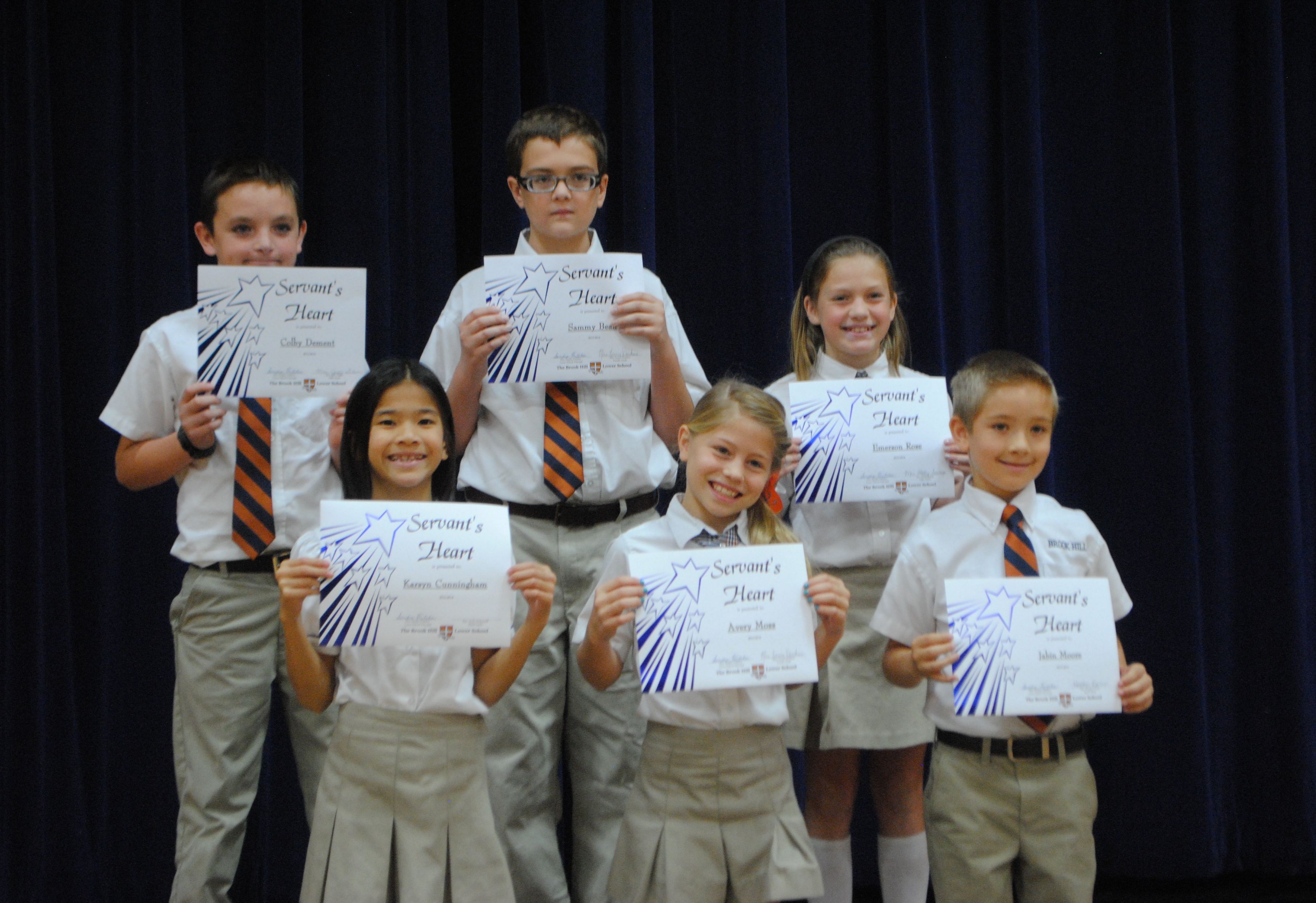 Lower School First Quarter Awards Program - The Brook Hill School