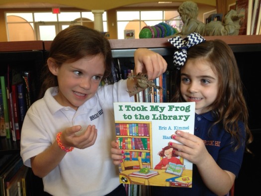 I Took My Frog to the Library…Really! - The Brook Hill School