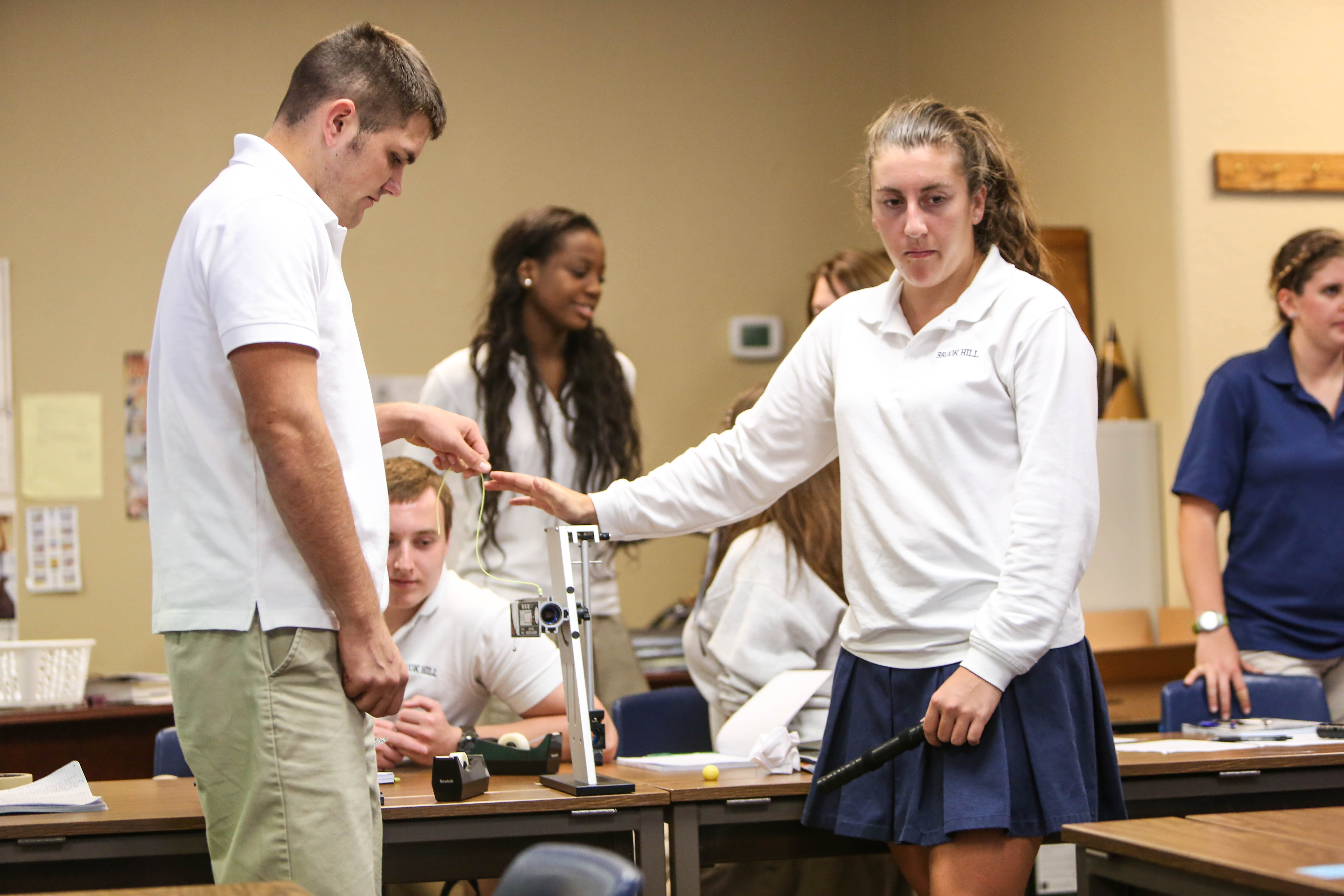 Projectile Motion Lab in Physics - The Brook Hill School