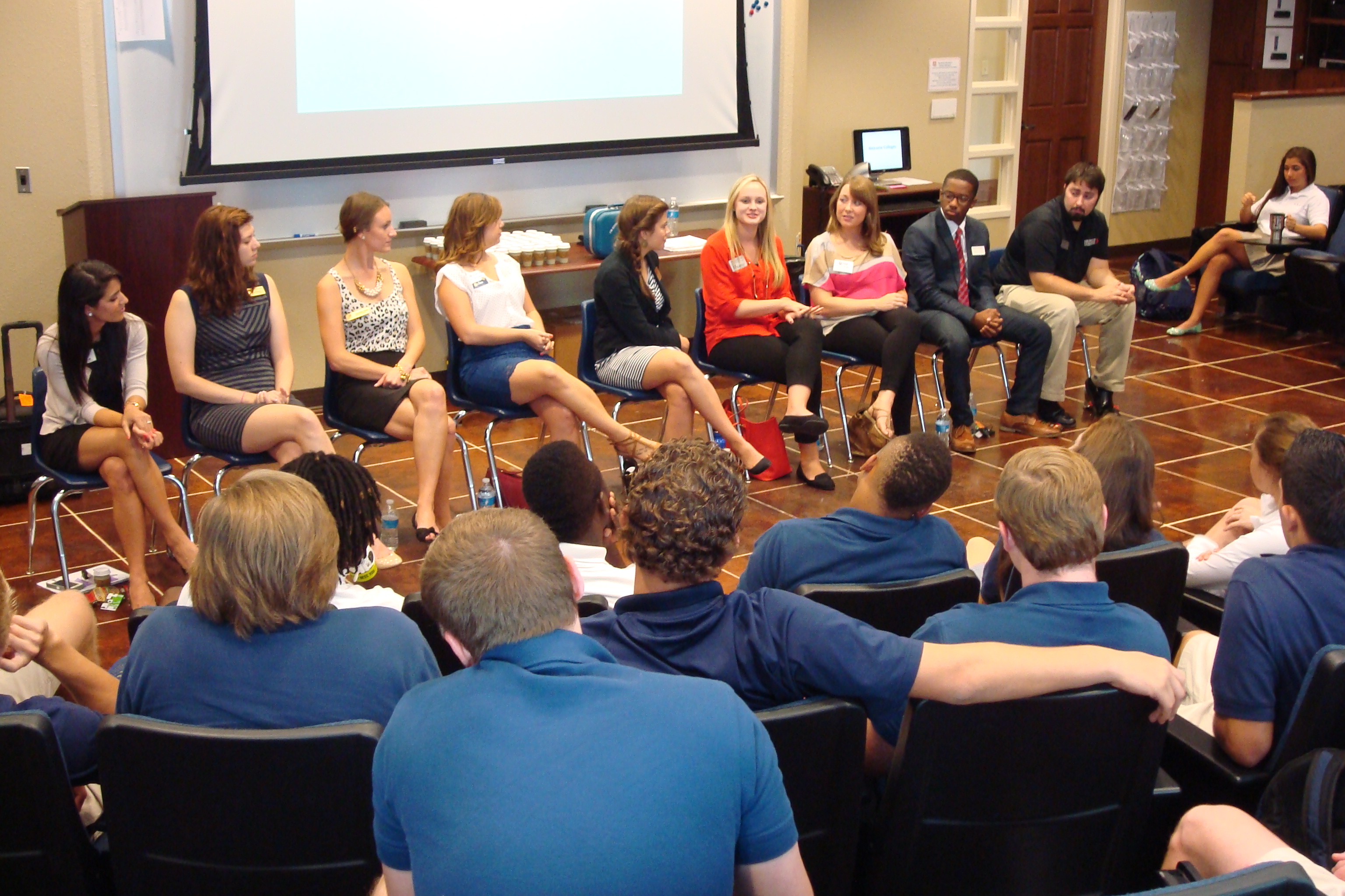College Representatives Visit Senior Seminar - The Brook Hill School