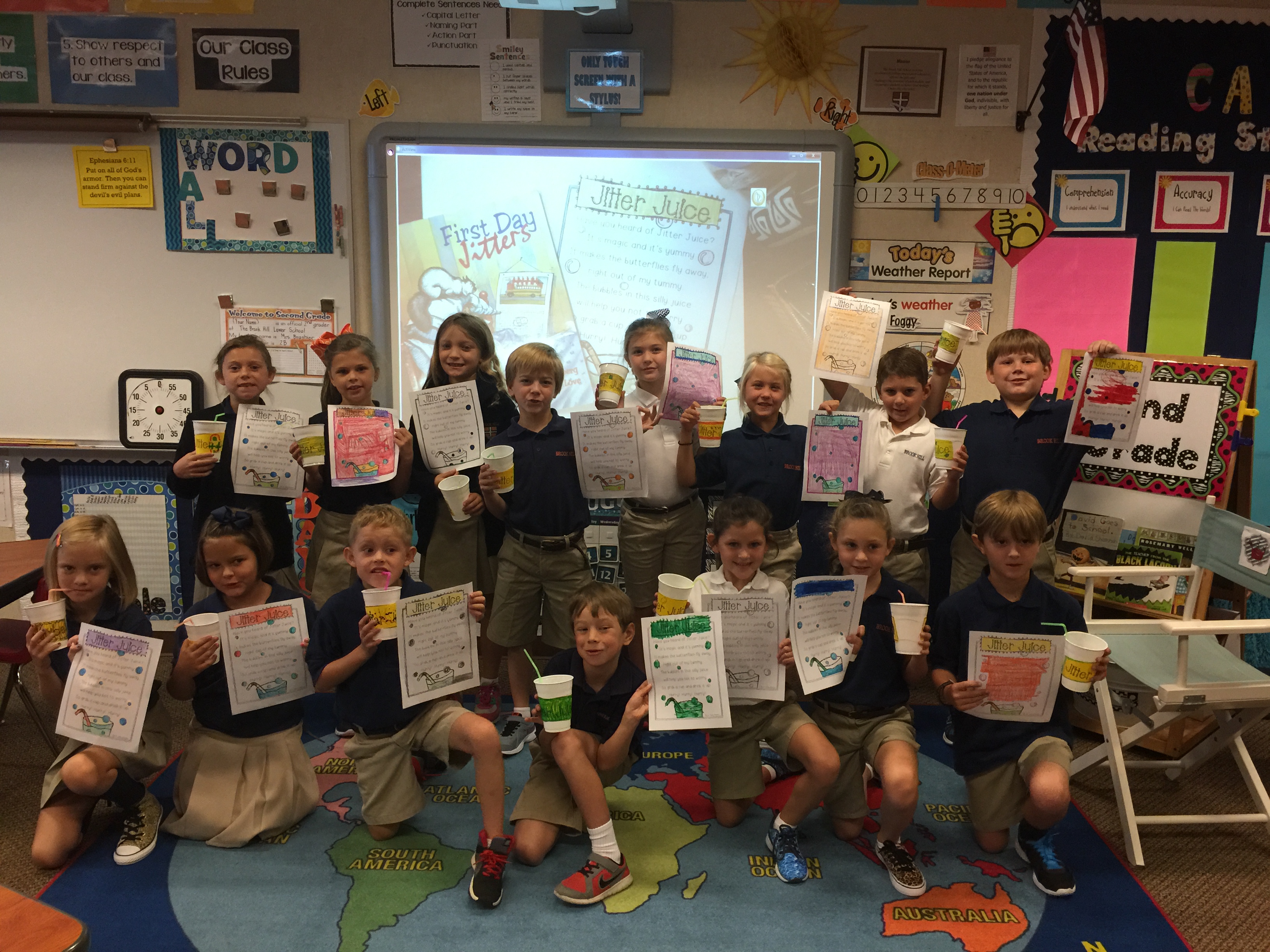 First Week of 2nd Grade - The Brook Hill School