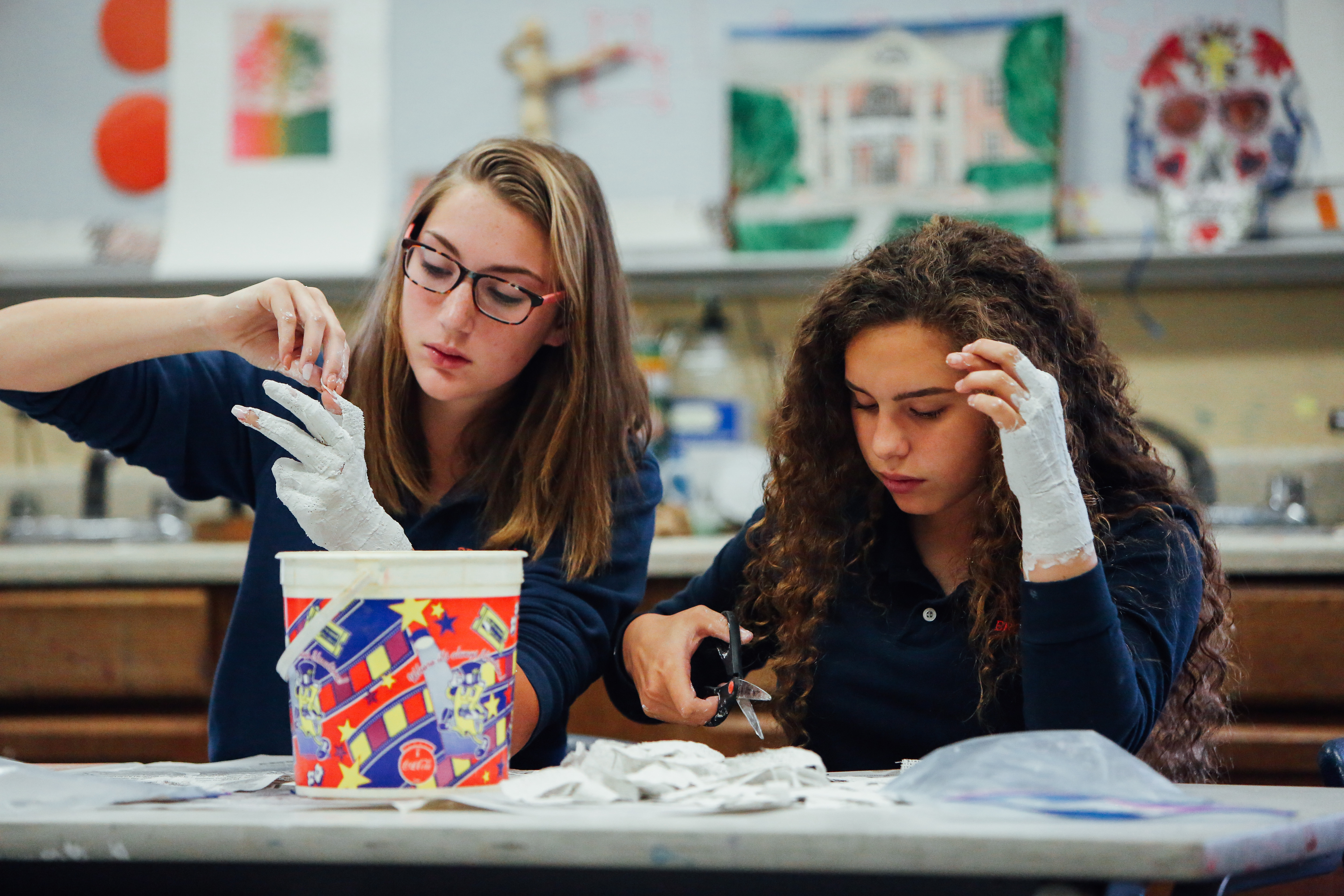 Art 1 Makes Hand Scultures - The Brook Hill School