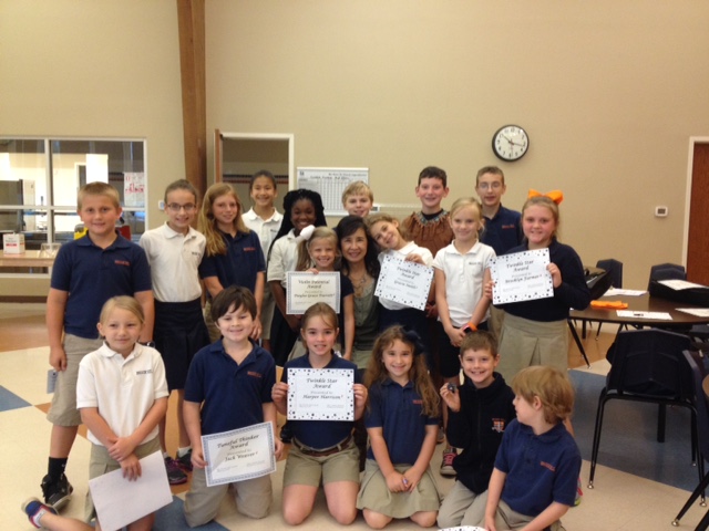 Lower School String Awards - The Brook Hill School
