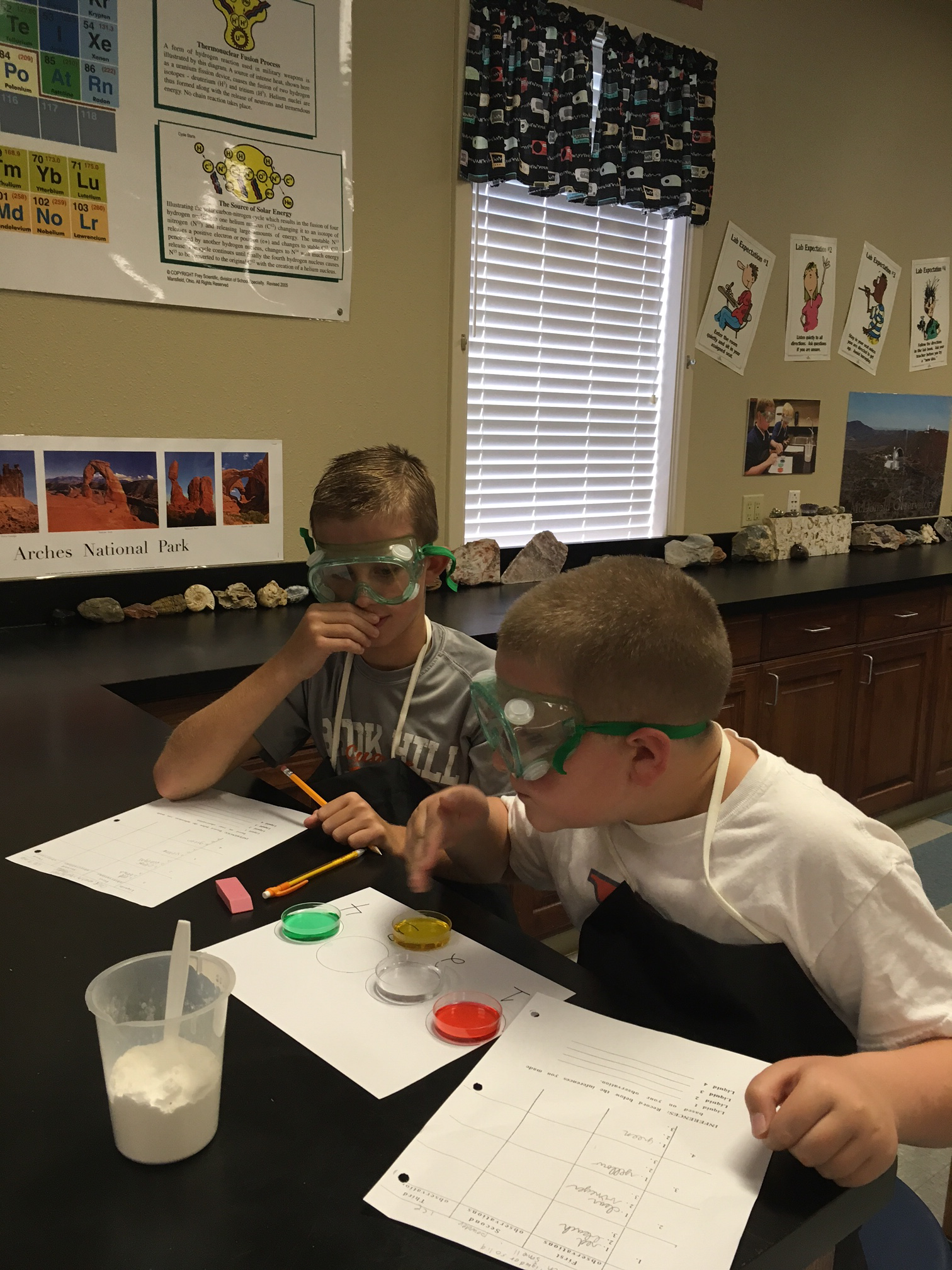 Liquid Lab in 6th Grade Science - The Brook Hill School