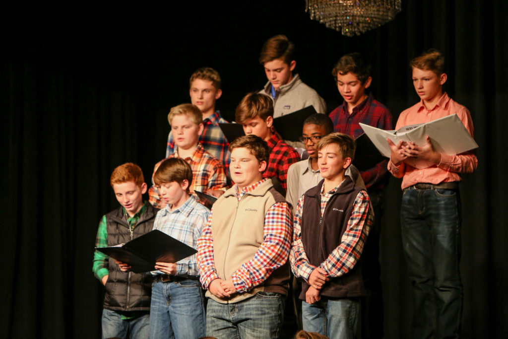 Middle School drama and choir perform together - The Brook Hill School