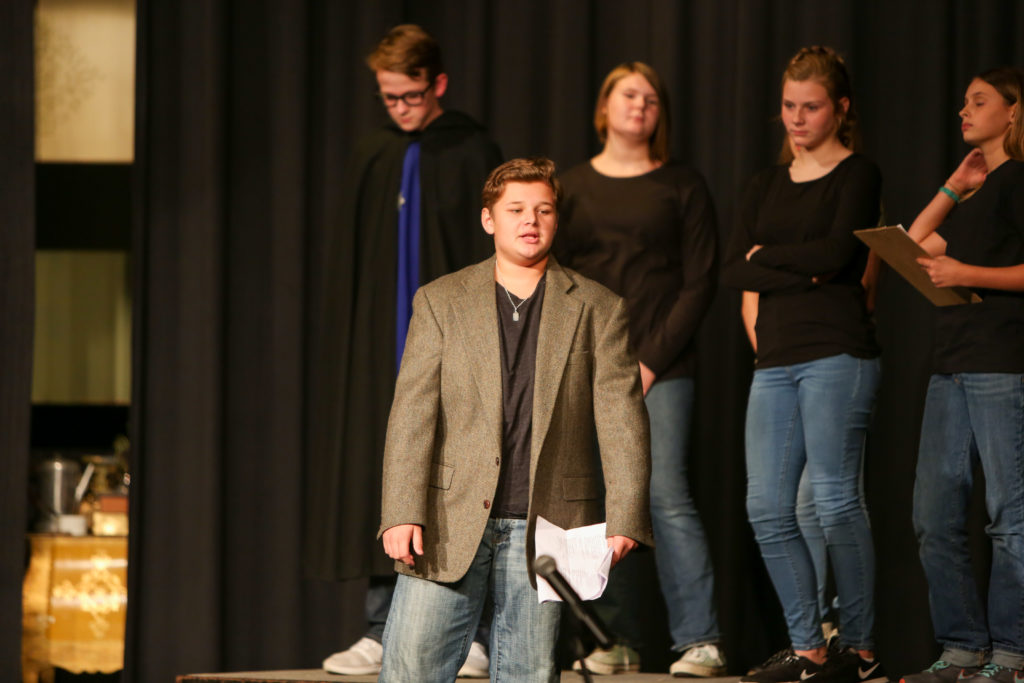Middle School drama and choir perform together - The Brook Hill School