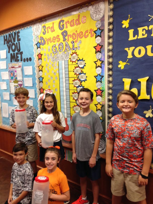 Third grade begins to raise pennies - The Brook Hill School