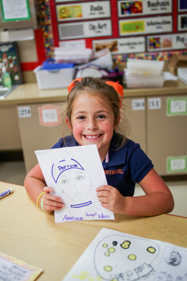 Lower School students are practicing their self portraits - The Brook ...