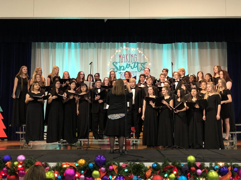 Choir students perform at Mistletoe and Magic - The Brook Hill School