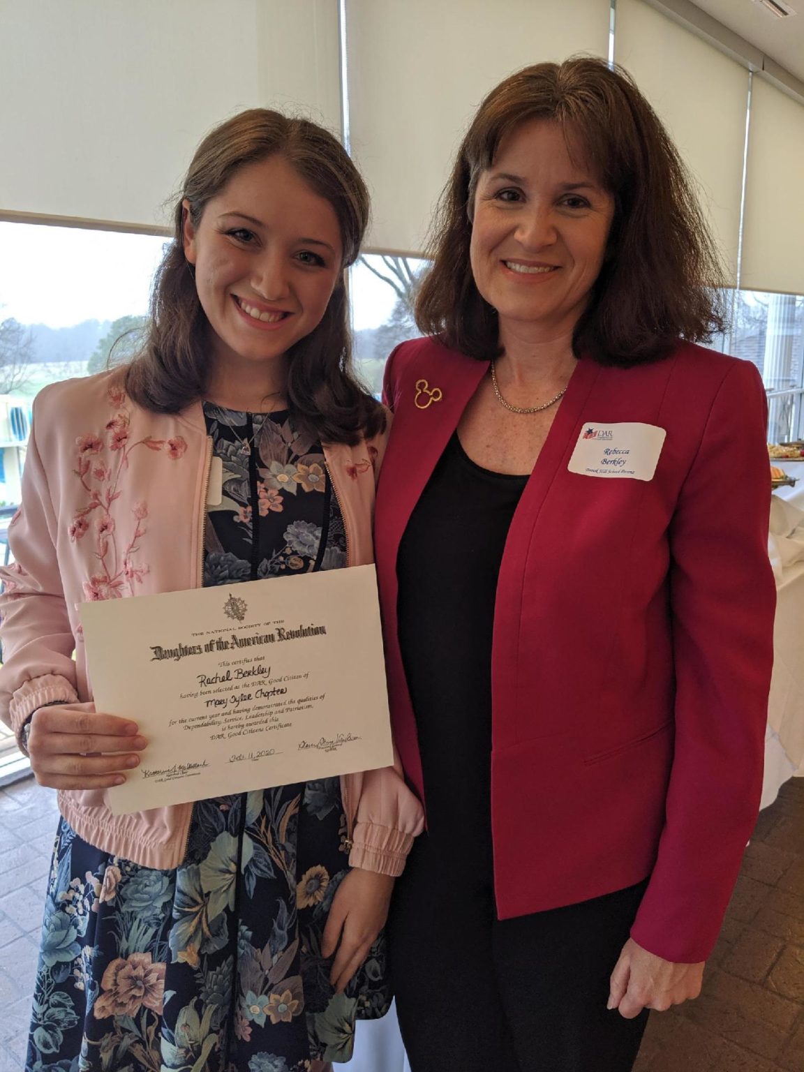 RACHEL BERKLEY RECEIVES GOOD CITIZEN AWARD - The Brook Hill School