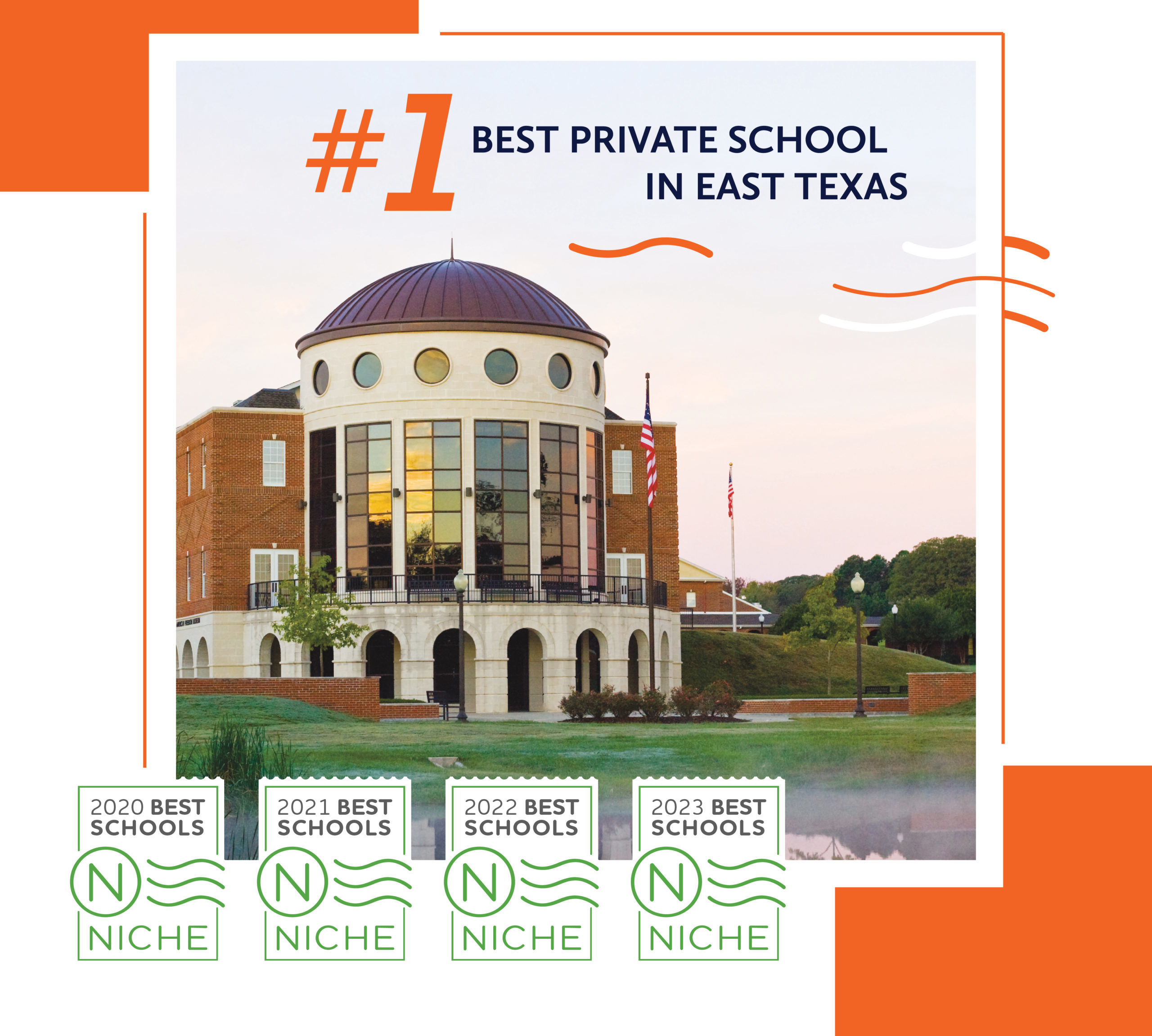 BROOK HILL NAMED #1 PRIVATE SCHOOL IN TYLER, EAST TEXAS FOR FOURTH YEAR ...